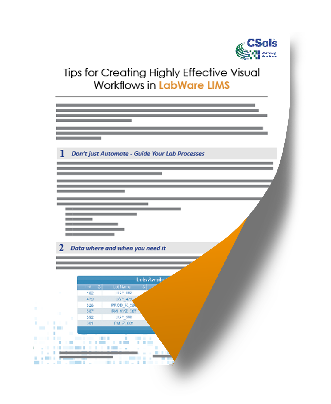 Tips for Creating Highly Visual Workflows in LabWare LIMS CTA