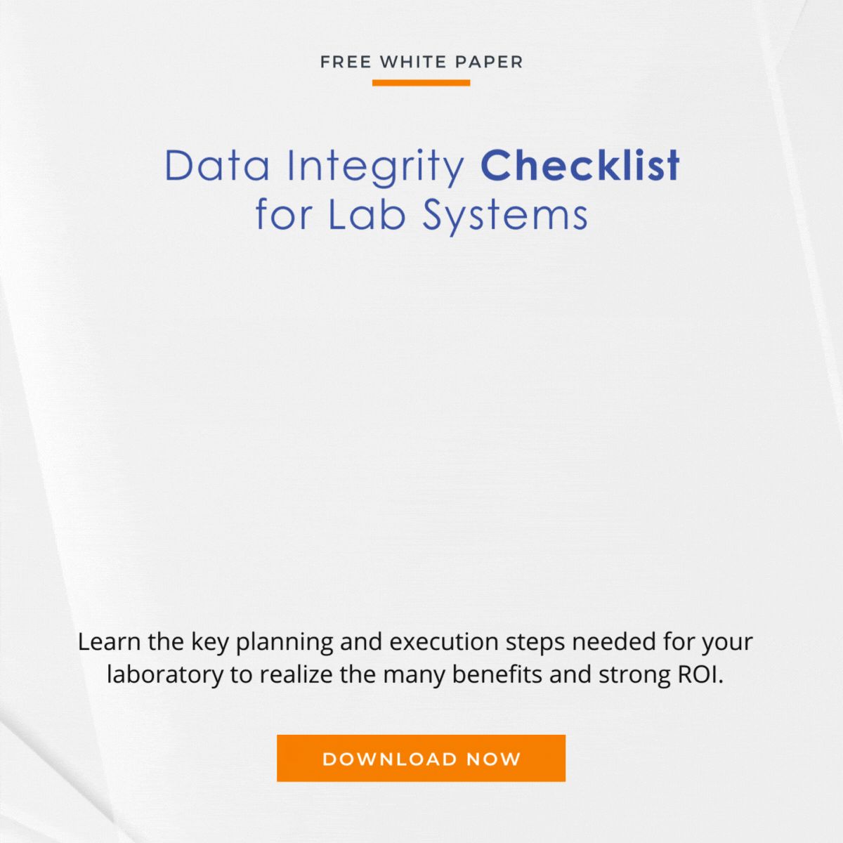 White Paper: "Data Integrity Checklist for Lab Systems CTA"