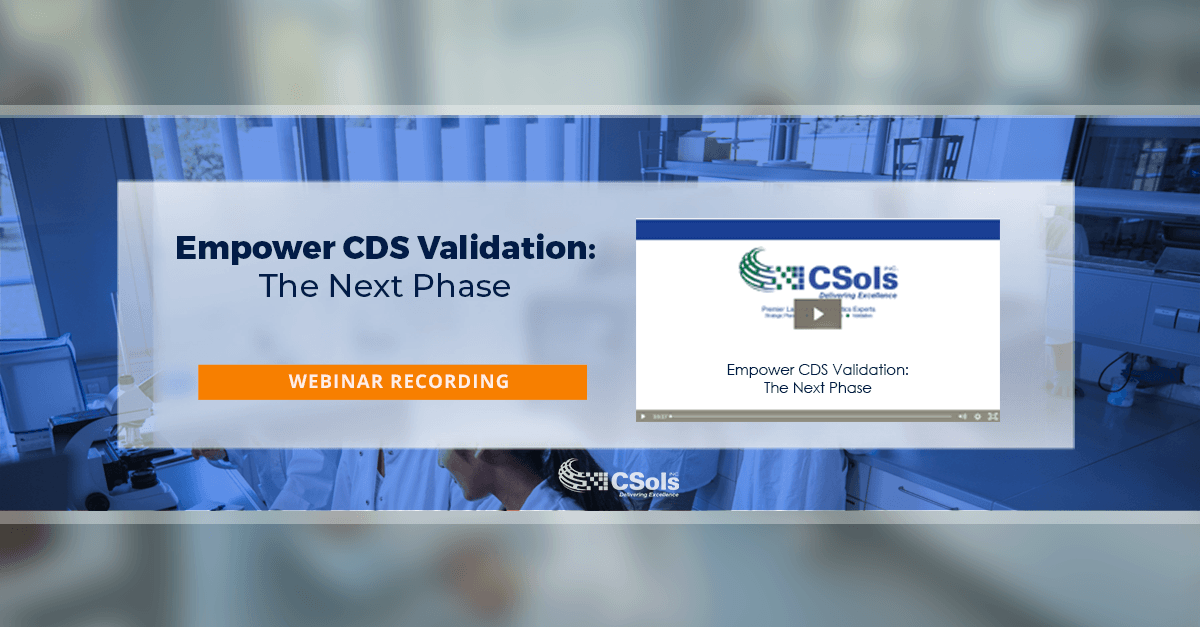 Webinar Request: Empower CDS Validation