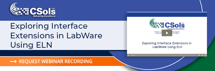 Exploring Interface Extensions in LabWare Using ELN